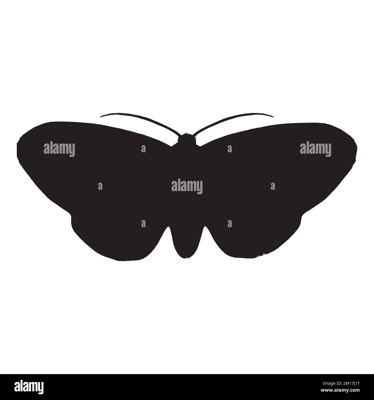 Moth Art Silhouette Stock Vector Image & Art - Alamy