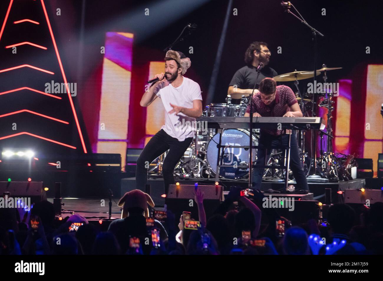 AJR - Jack Met performs onstage at the iHeartRadio Z100's Jingle Ball ...