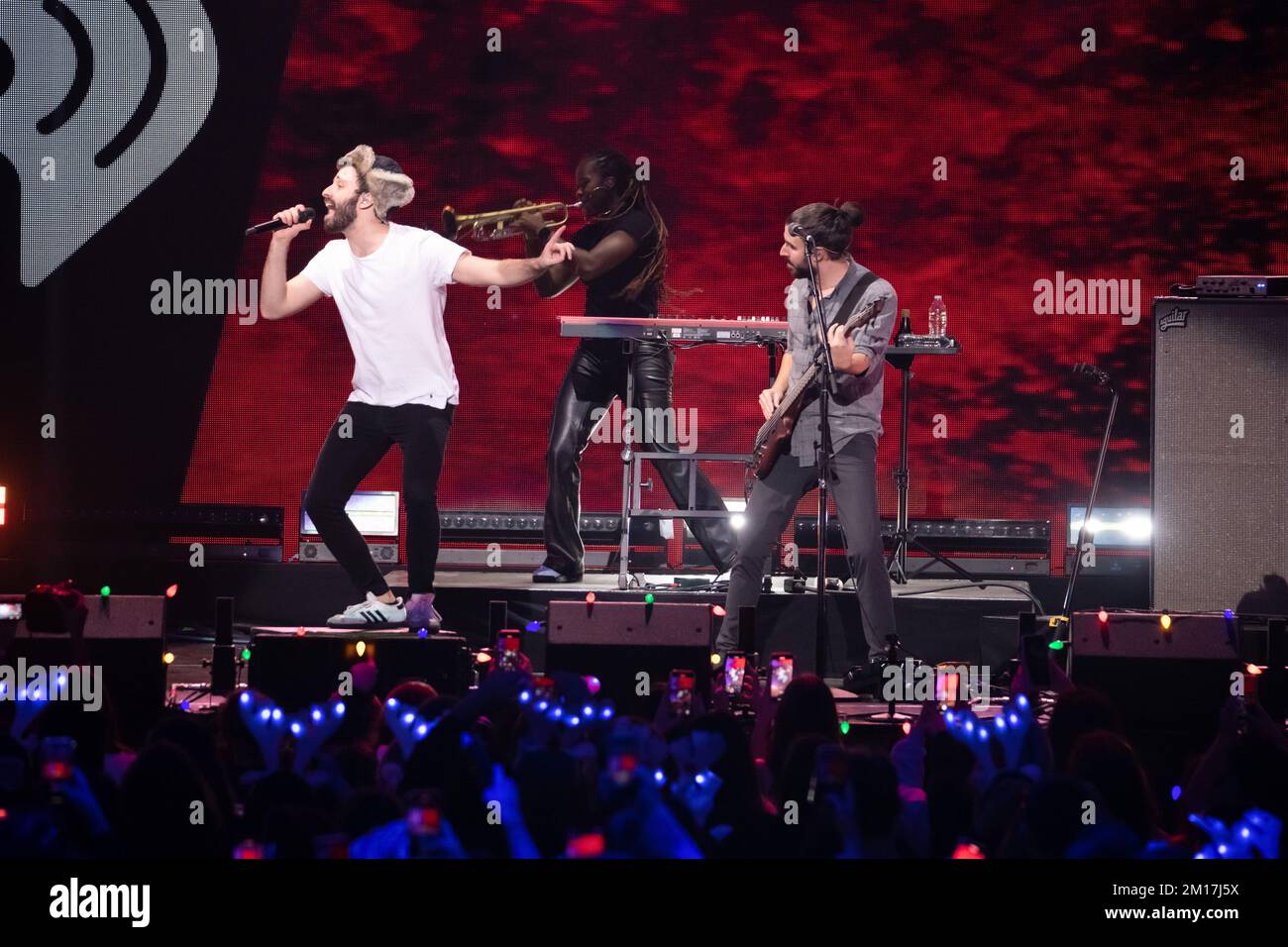 AJR - Jack Met performs onstage at the iHeartRadio Z100's Jingle Ball ...