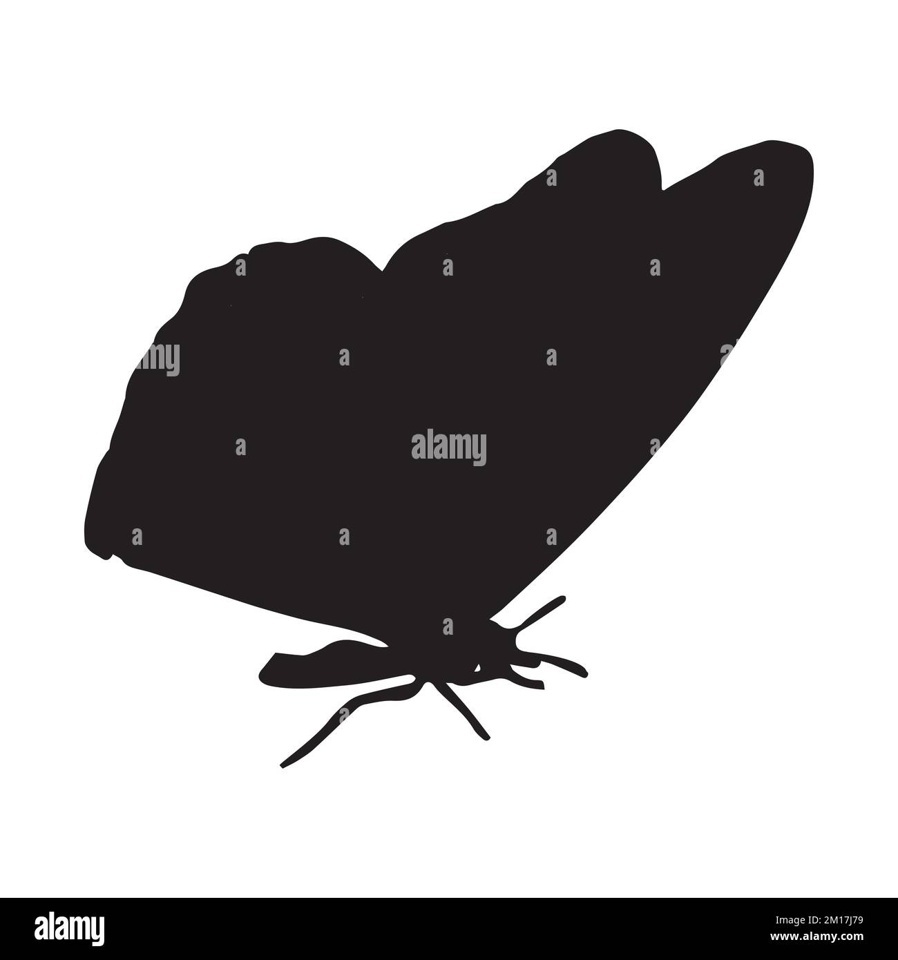 Moth Art Silhouette Stock Vector Image & Art - Alamy