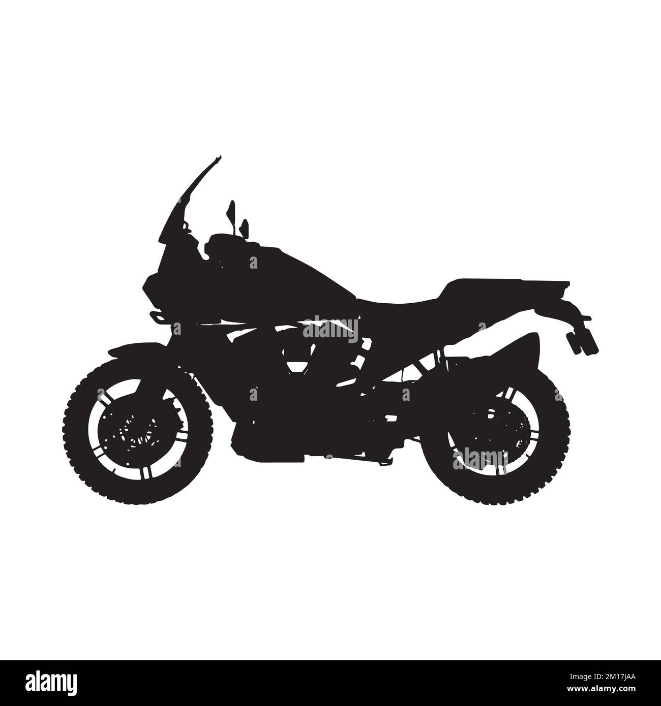 Vector Illustration of Motorcycle Silhouette Stock Vector Image & Art ...