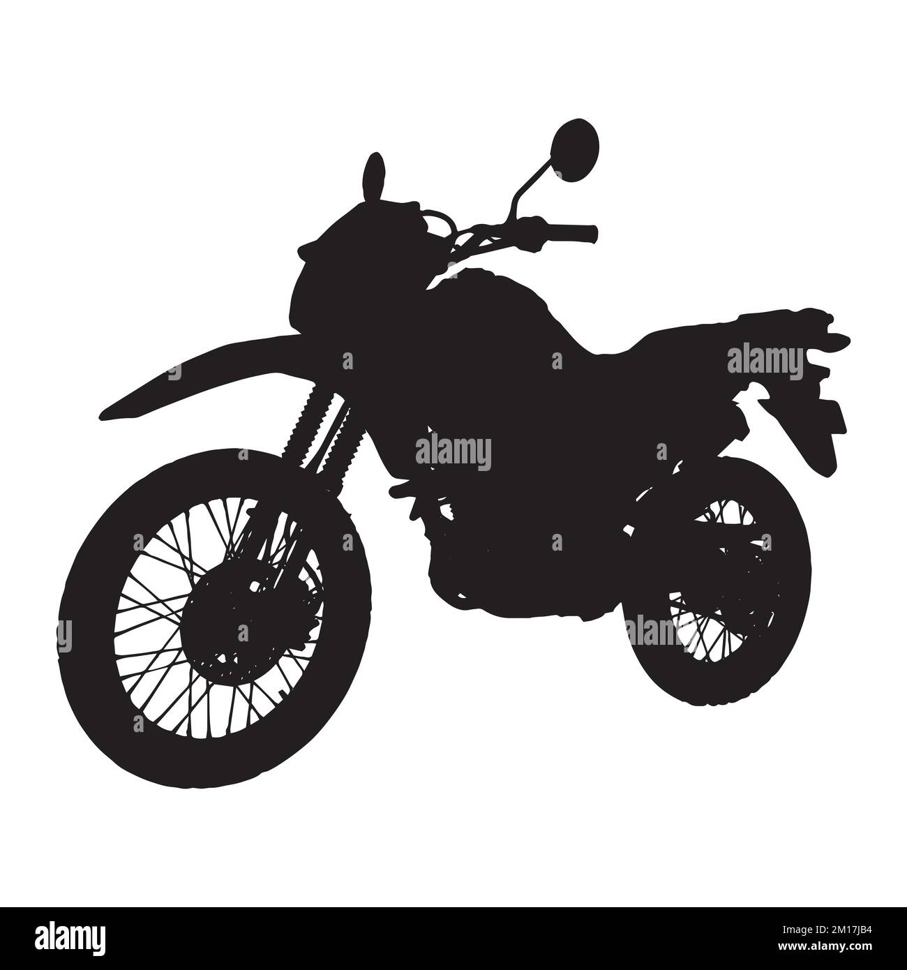 Vector Illustration of Motorcycle Silhouette Stock Vector Image & Art ...