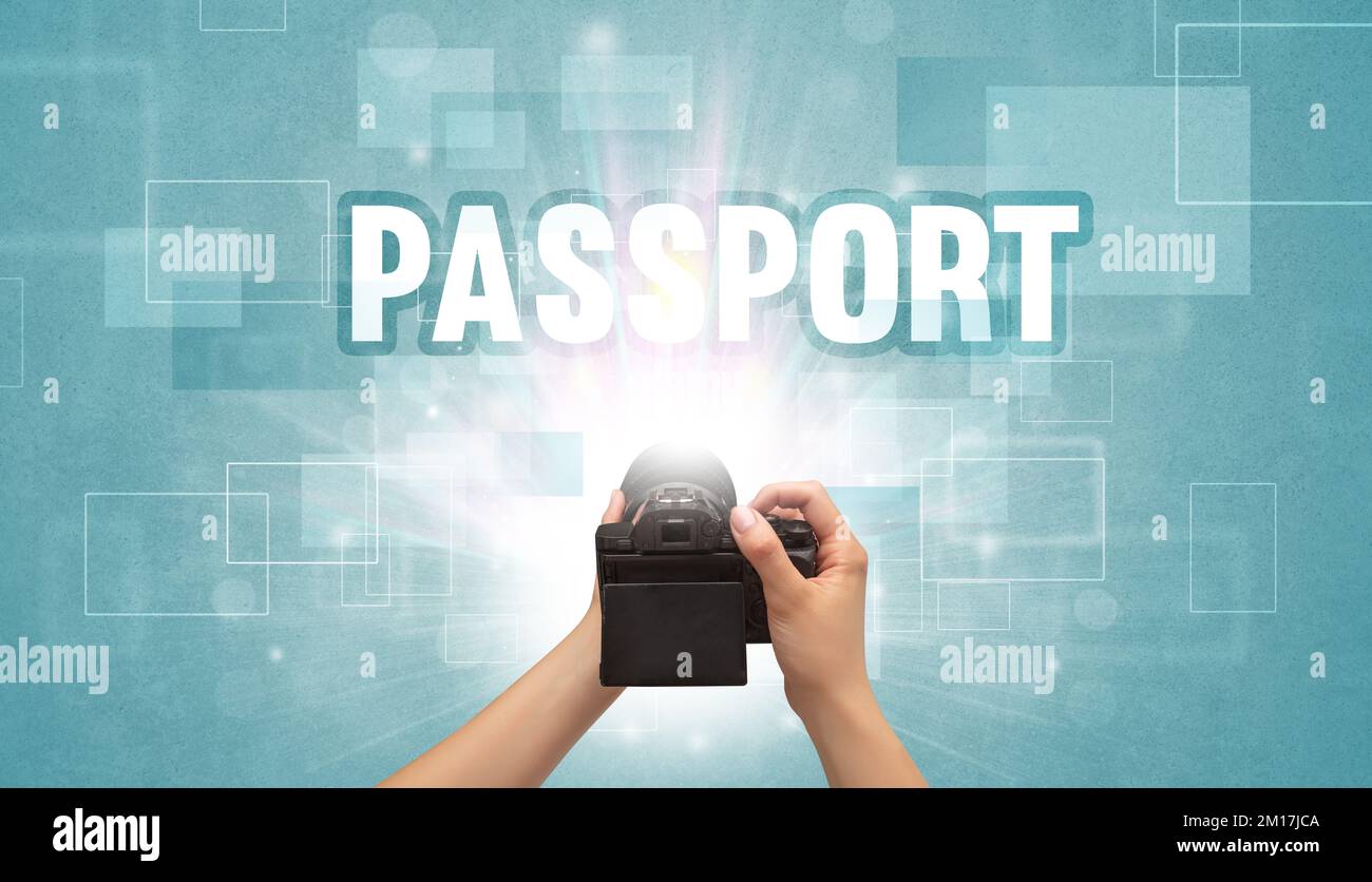 hand holding digital camera, traveling concept Stock Photo - Alamy