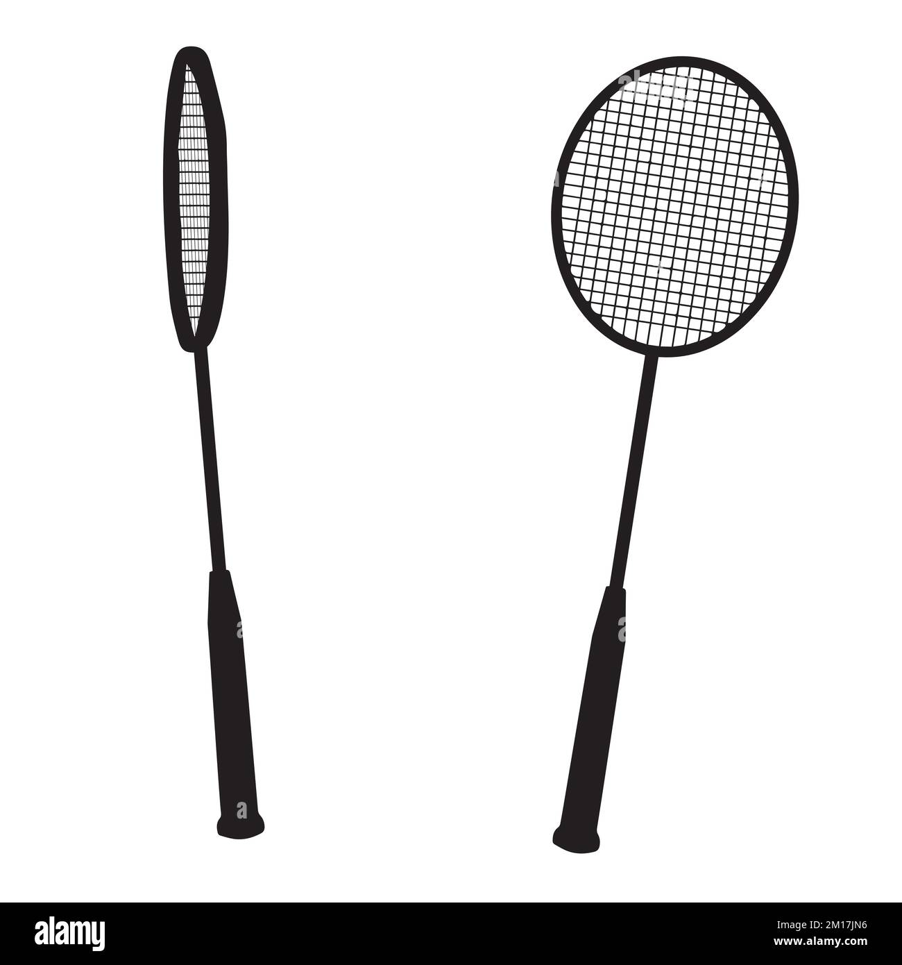Badminton racket Black and White Stock Photos & Images - Alamy
