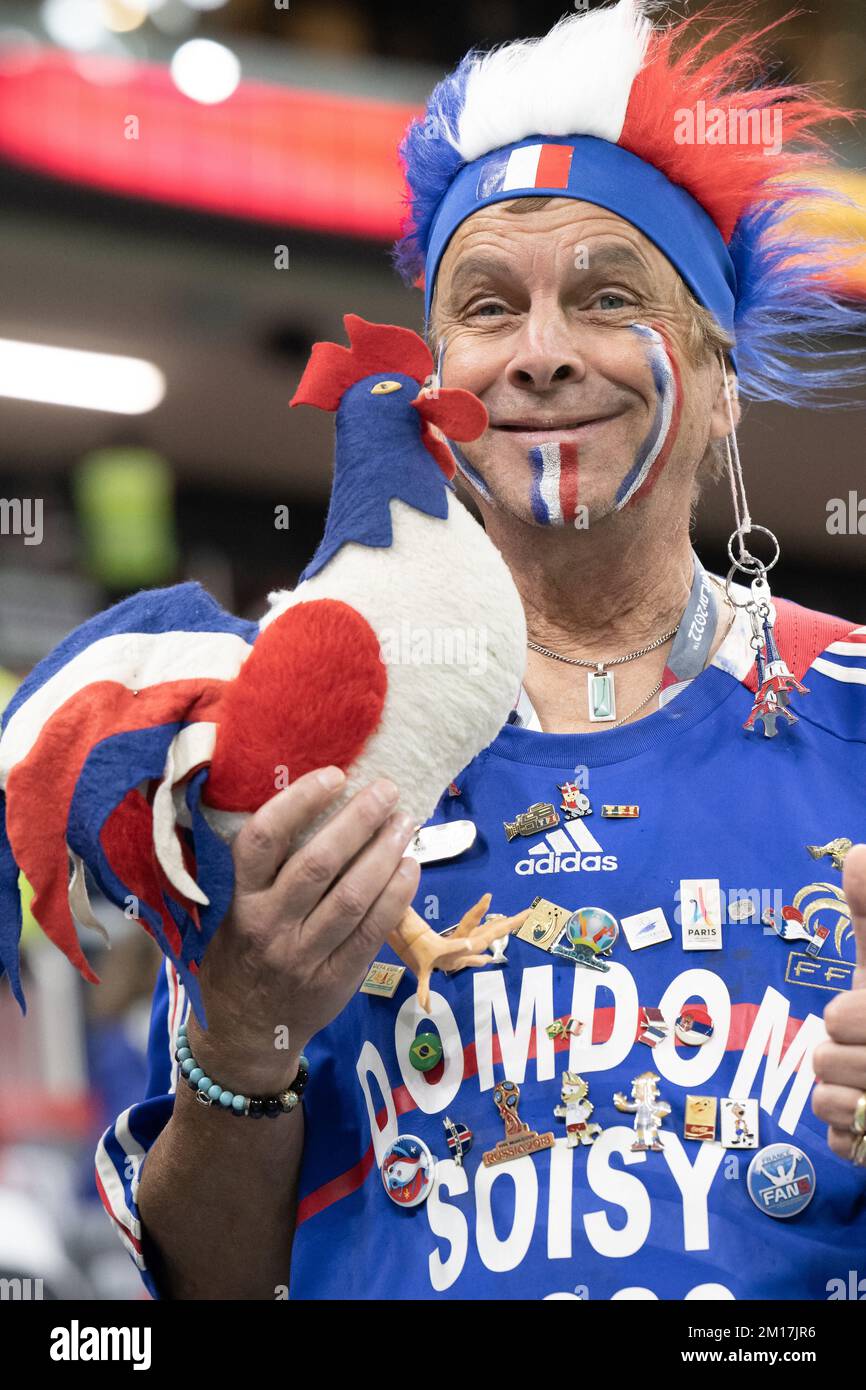 France fan attends the FIFA World Cup Qatar 2022 quarter final match ...