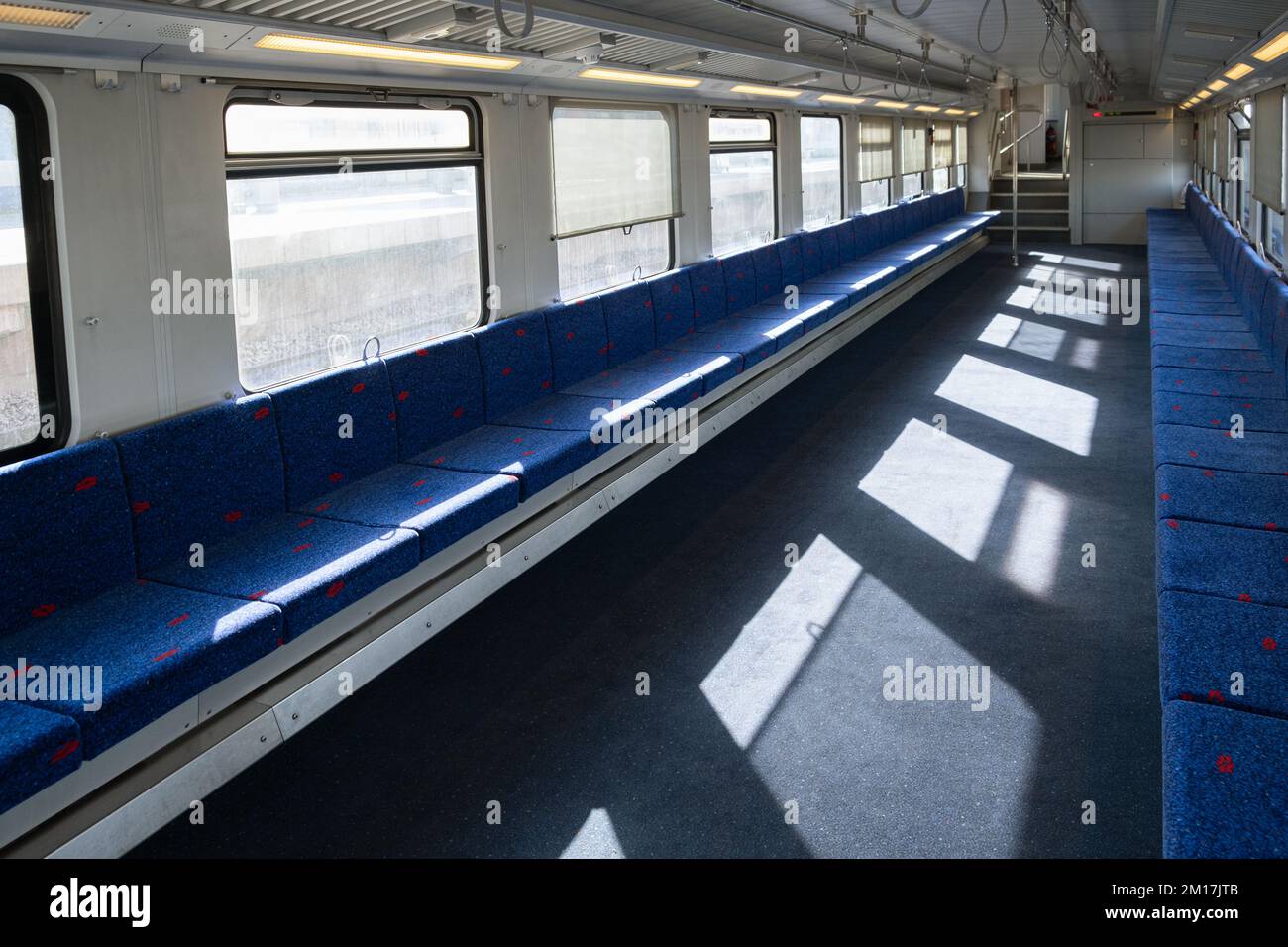 TEL AVIV, ISRAEL - 27 February 2022: Interior of Fast Train Tel Aviv ...