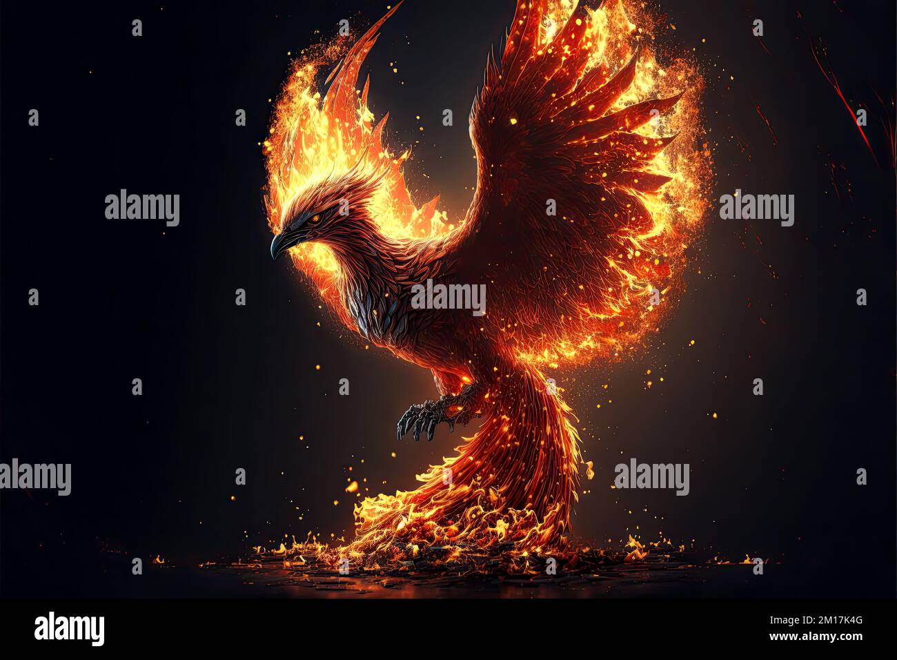 Phoenix rising from the flames hi-res stock photography and images - Alamy
