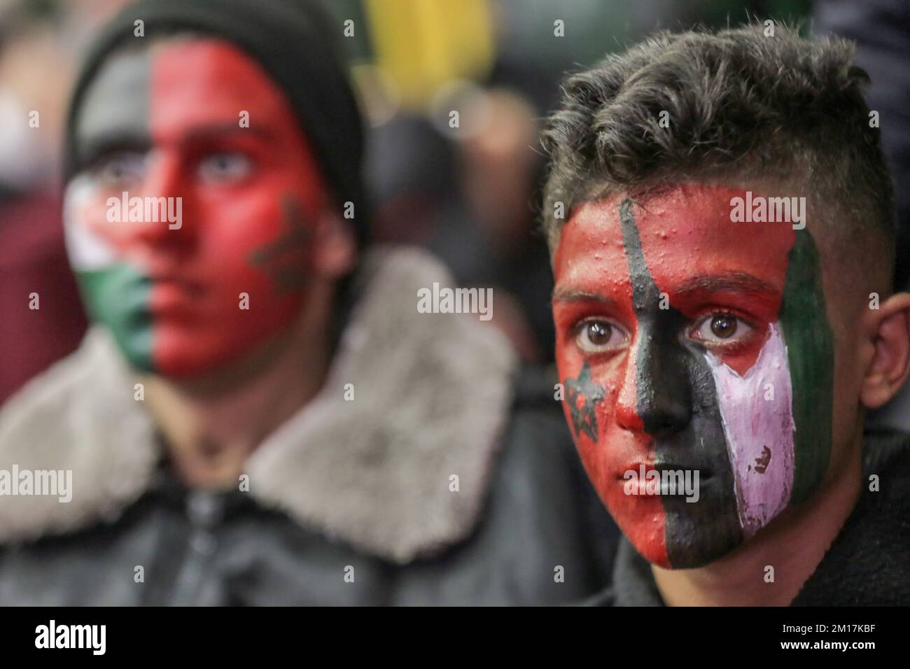Palestine flag face paint hi-res stock photography and images - Alamy