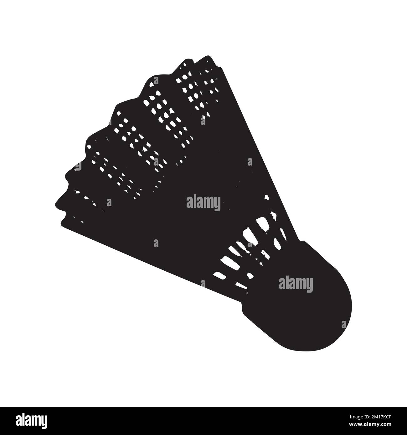 Vector Illustration of Shuttlecock Silhouette Stock Vector Image & Art ...