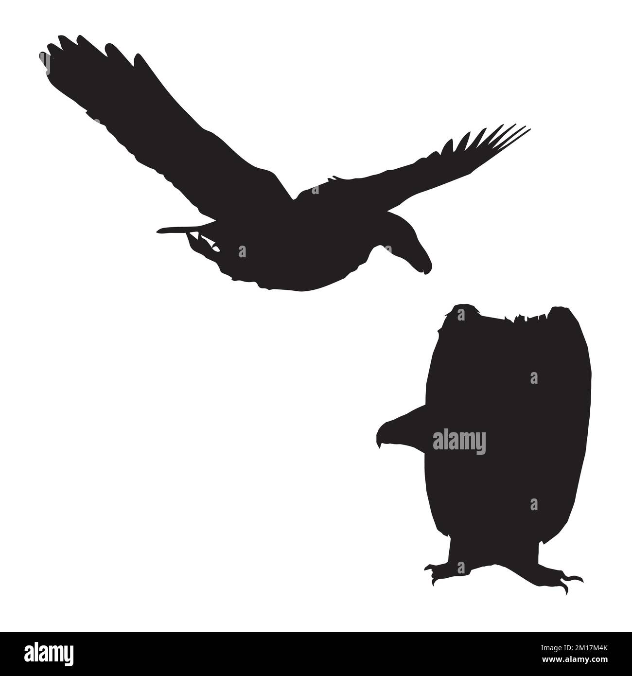 Vector Illustration of Vulture Silhouette Stock Vector Image & Art - Alamy