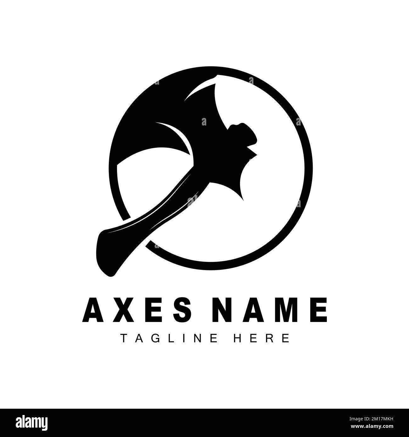 Ax Logo Design, War Tool Illustration and Woodcutter Vector Stock ...