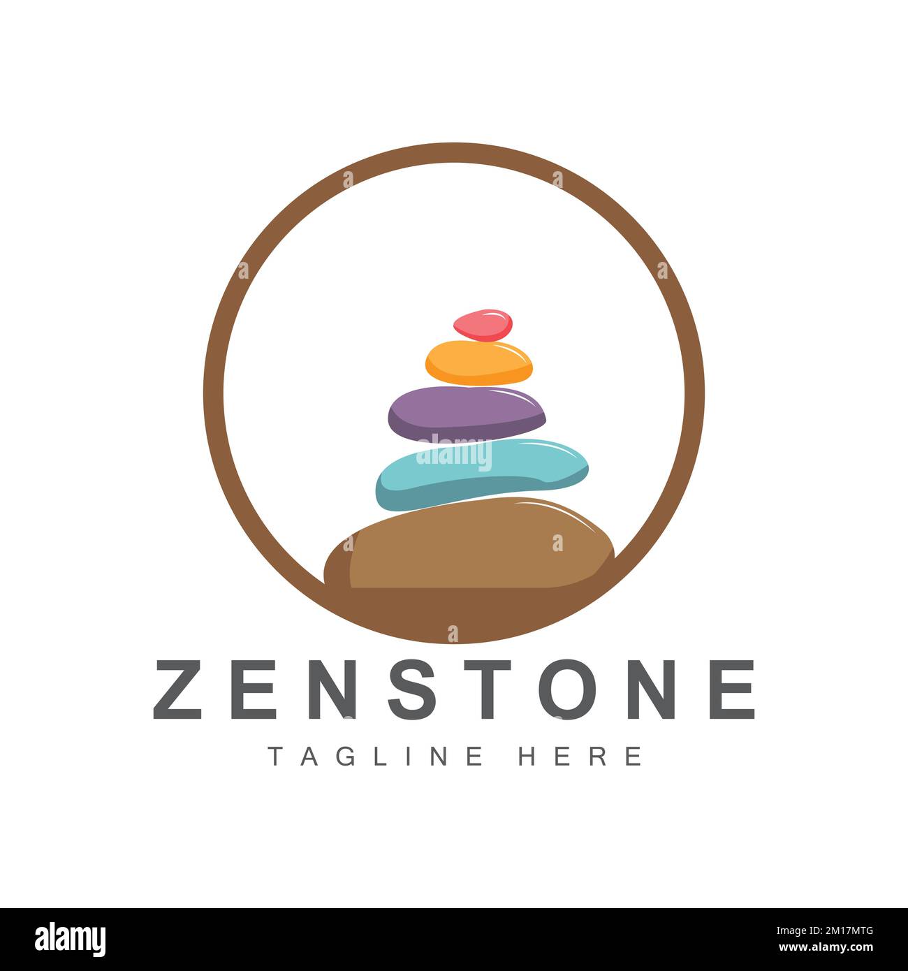 Balance Stone Logo Design, Vector Therapy Stone, Massage Stone, Hot Stone And Zenstone, Product ...