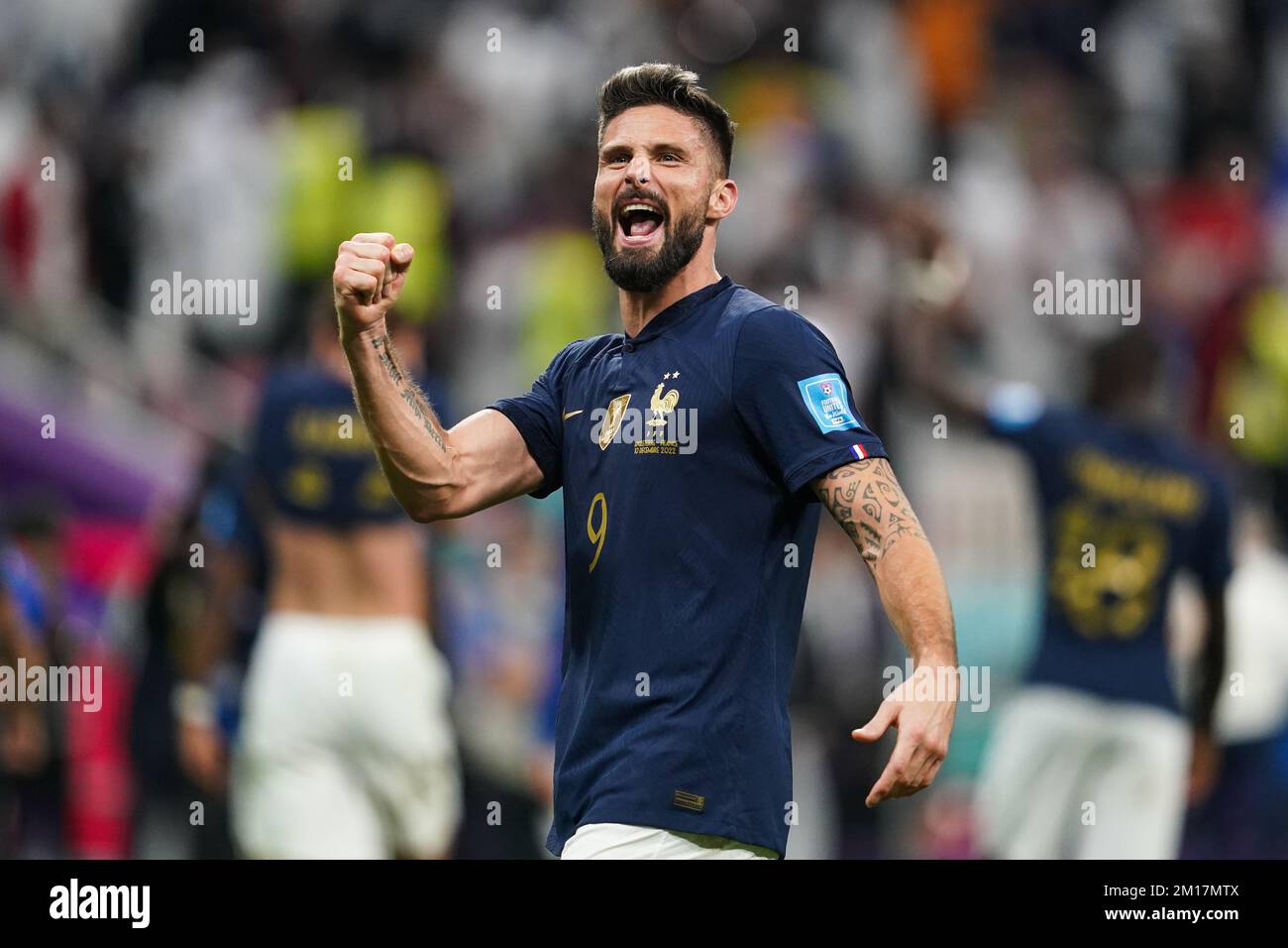 AL KHOR, QATAR - DECEMBER 10: Olivier Giroud of France celebrates the ...
