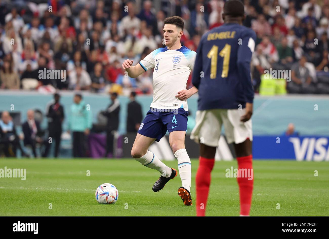 Declan Rice of England during the FIFA World Cup 2022, Quarter-final ...
