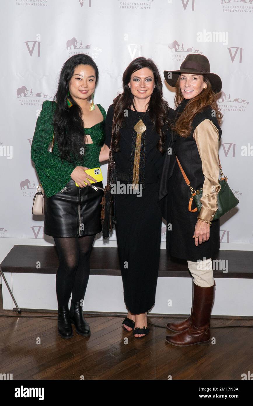 Iris Wang, Dr Scarlett Magda and Kate Gilroy attend Veterinarians ...