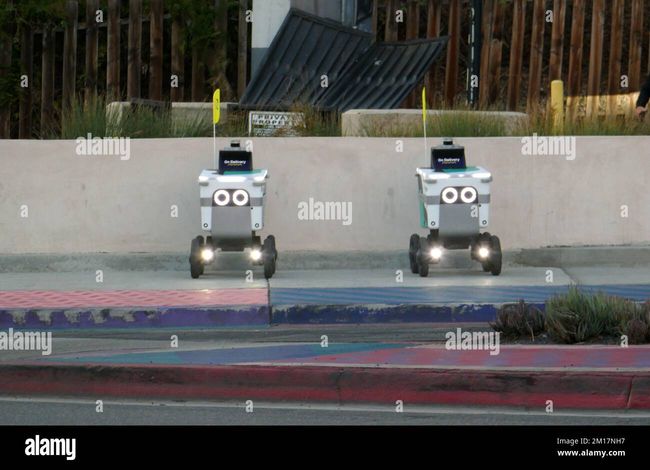 Los Angeles, California, USA 9th December 2022 A Food Delivery Robot ...