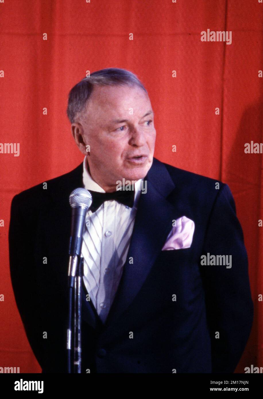 Frank Sinatra at the Rat Pack Press Conference at Chasen's Restaurant in Beverly Hills ...
