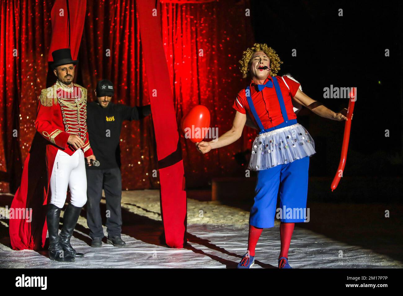 December 7, 2022, Palermo, Italy: Patti the Clown during his show at ...