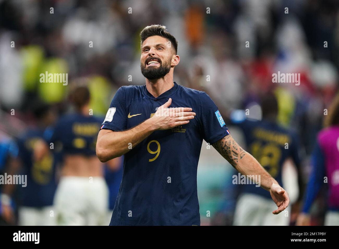 December 11, 2022: AL KHOR, QATAR - DECEMBER 10: Olivier Giroud of ...