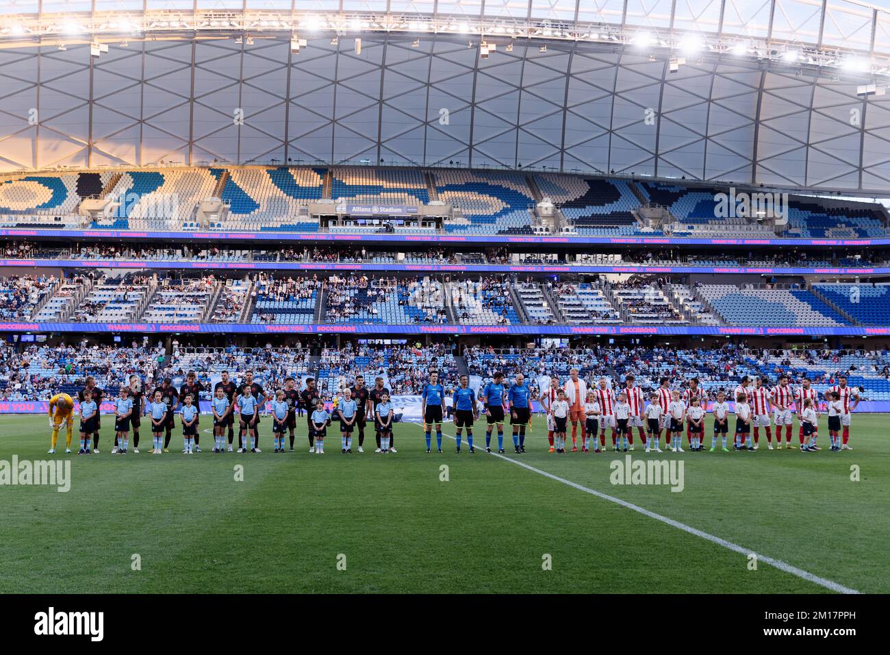 Sydney, Australia. 10th Dec, 2022. Sydney FC and Melbourne City FC line ...