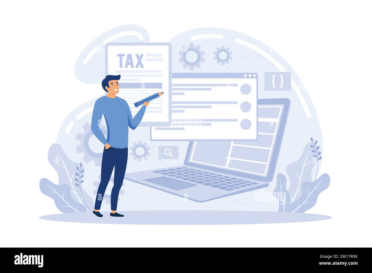 Financial statement preparation Stock Vector Images - Alamy