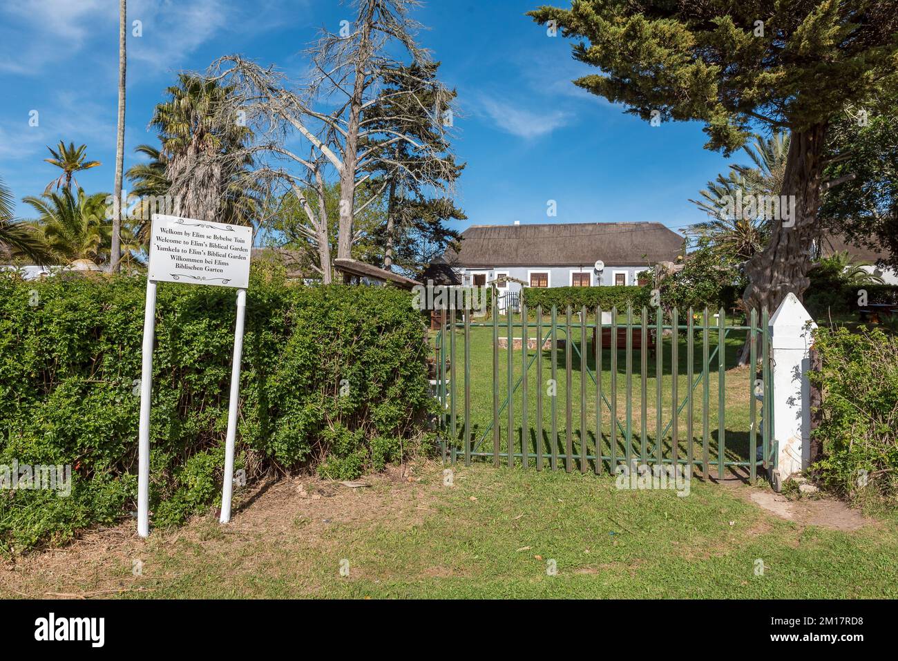 Elim, South Africa - Sep 21, 2022: Entrance to the Biblical garden in ...
