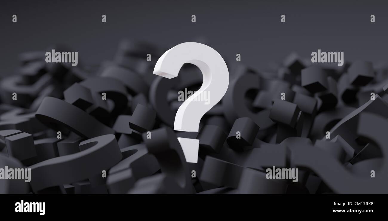 White questionmark against blur black question mark background. Ask ...