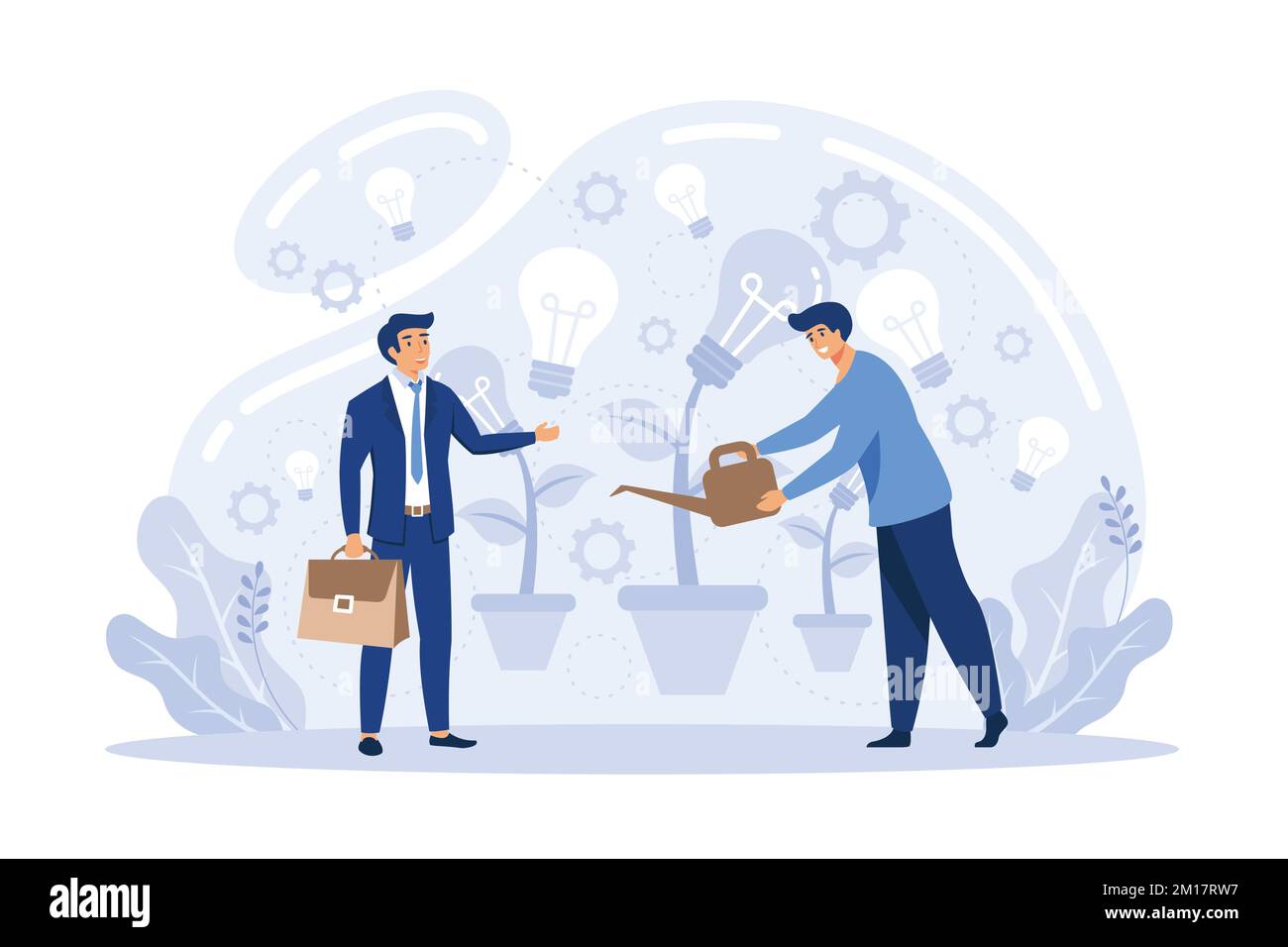 Tech driven solution Stock Vector Images - Alamy