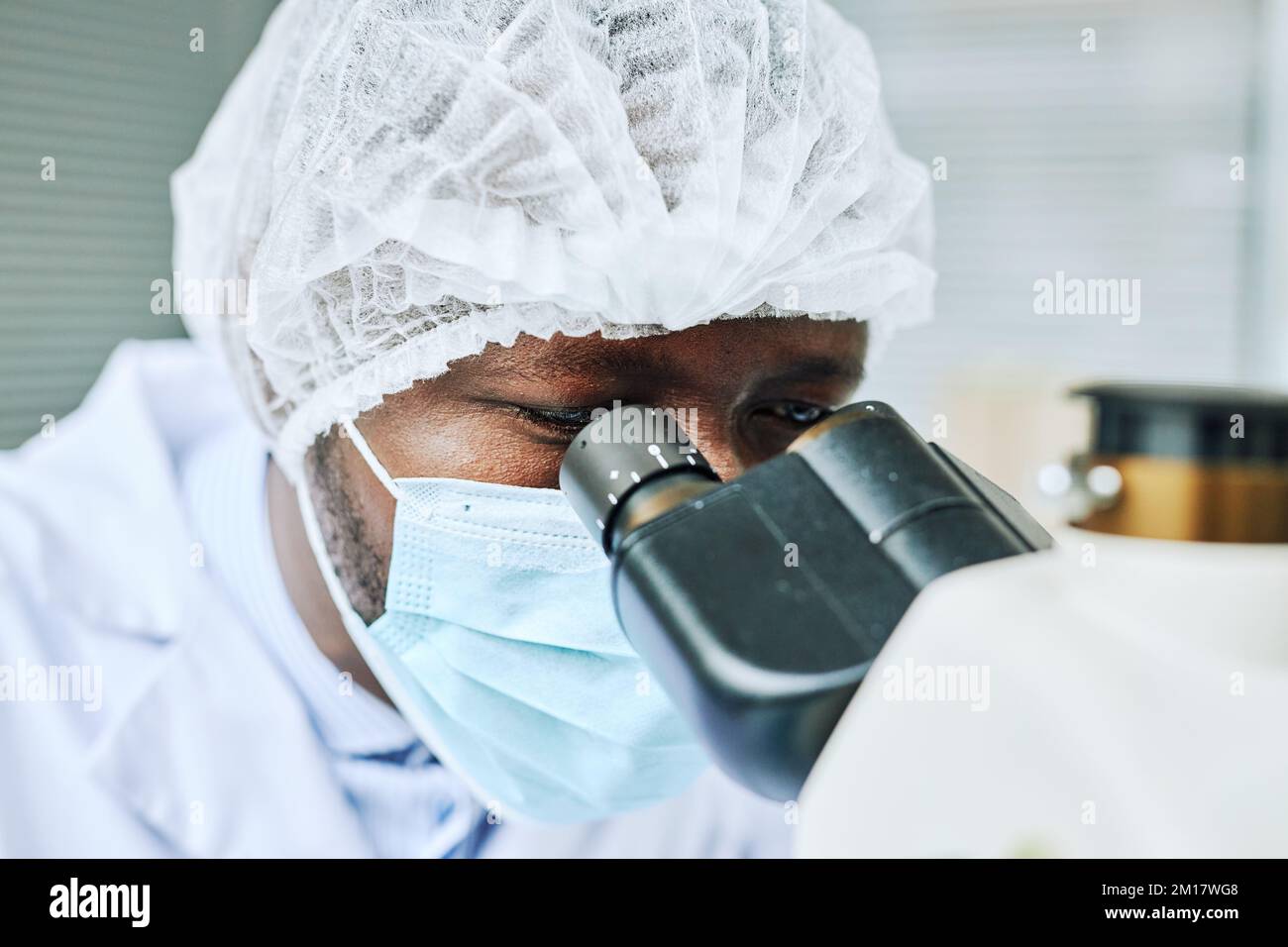 Scientist analyzing bacterium virus hi-res stock photography and images ...