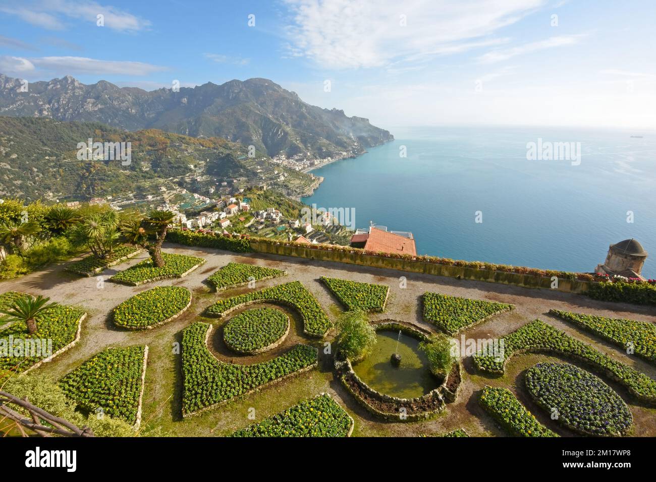 Villa Rufolo garden, Ravello - Amalfi Coast, Italy Stock Photo - Alamy