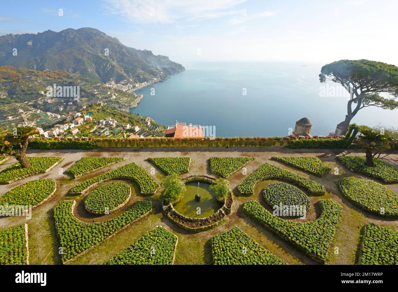 Villa Rufolo garden, Ravello - Amalfi Coast, Italy Stock Photo - Alamy