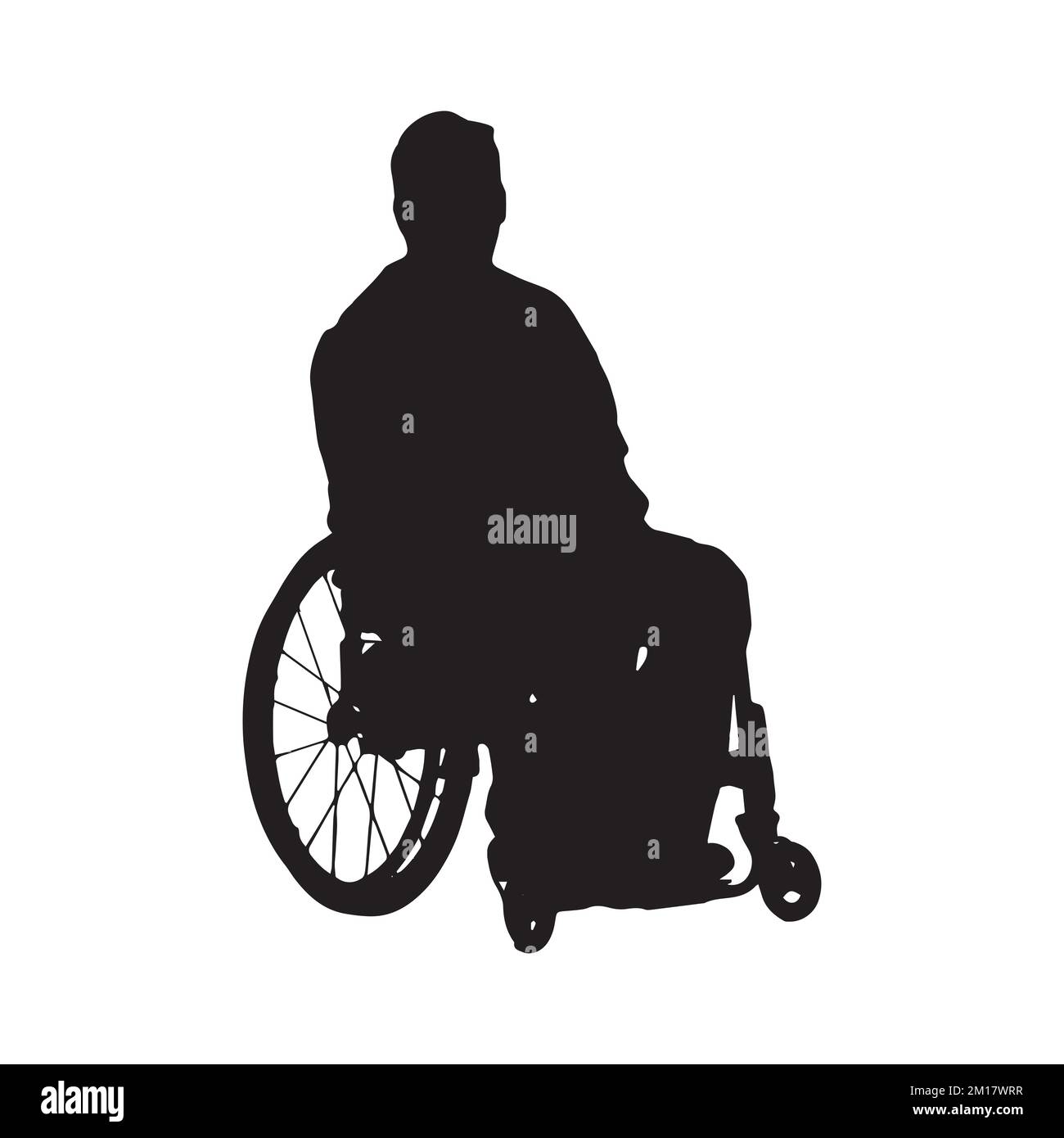 Vector Illustration of Person in Wheelchair Stock Vector Image & Art ...