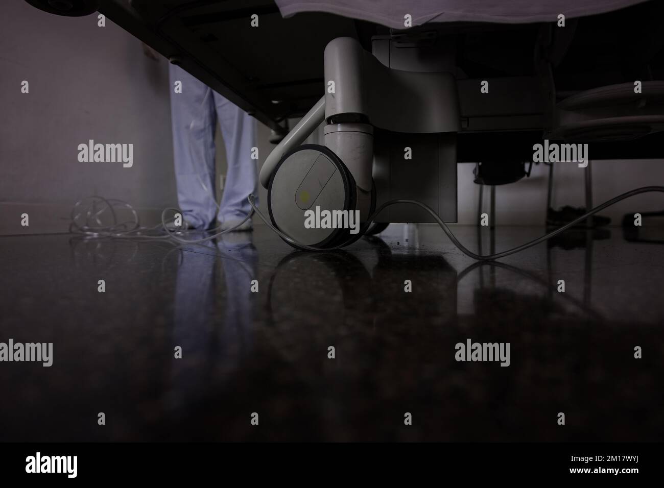 Detail of sick patient in a hospital, respiratory infection Stock Photo ...