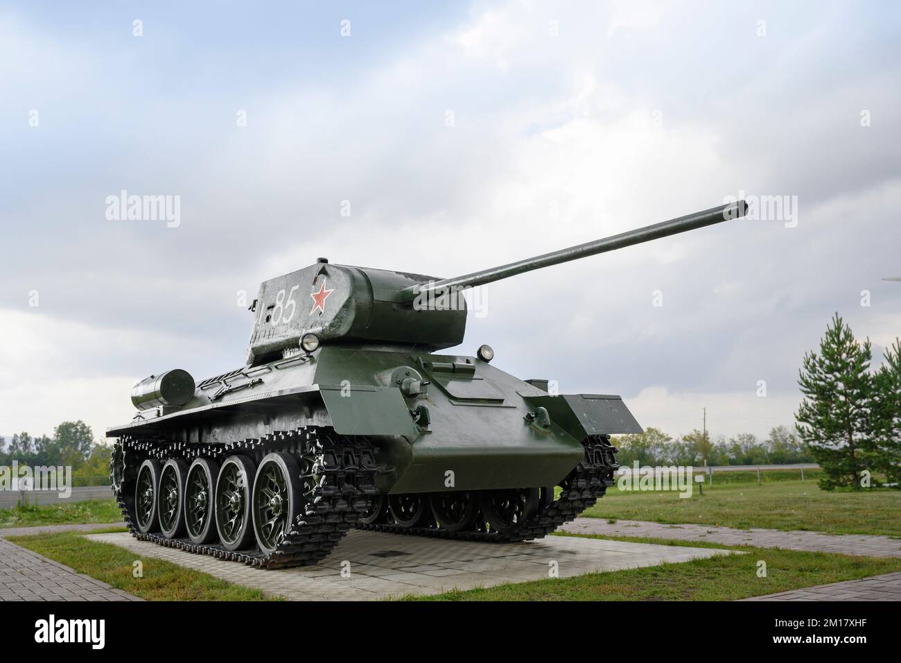 The famous medium battle tank, developed during Second World War in the ...