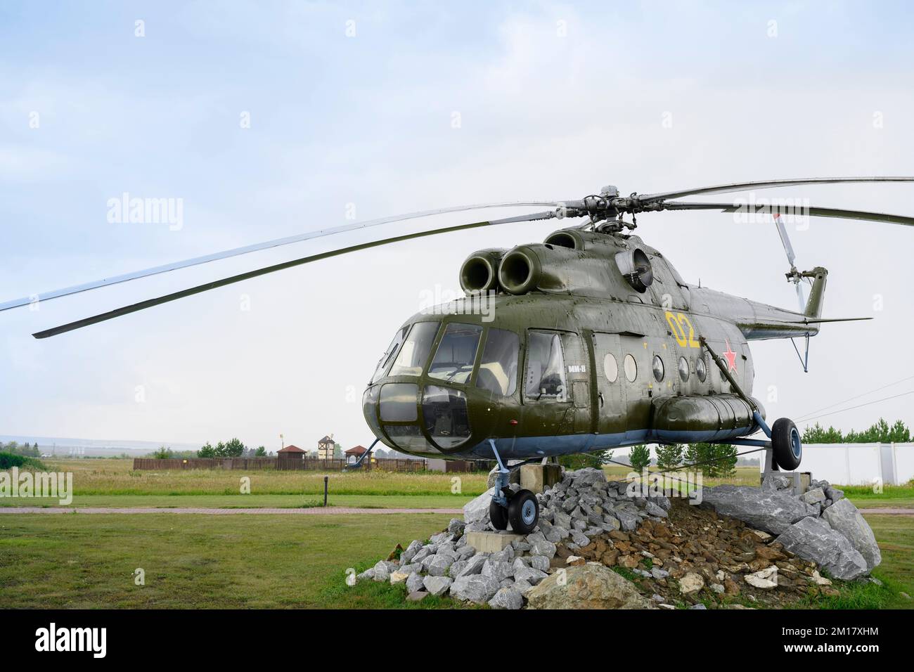 Light transport military helicopter of the Russian Army Stock Photo - Alamy
