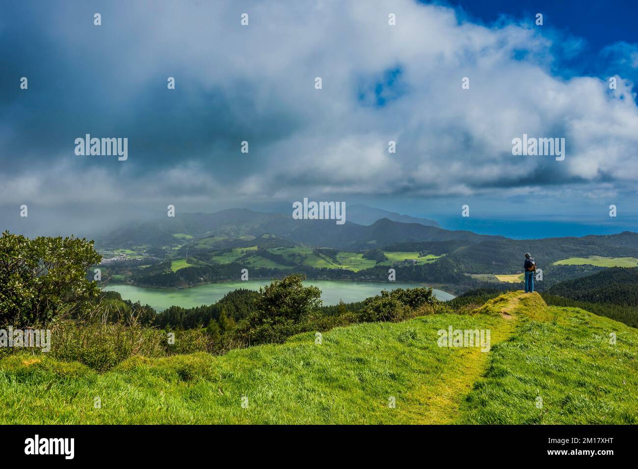 Castelo Branco viewpoint, Island of Sao Miguel, Azores, Portugal ...