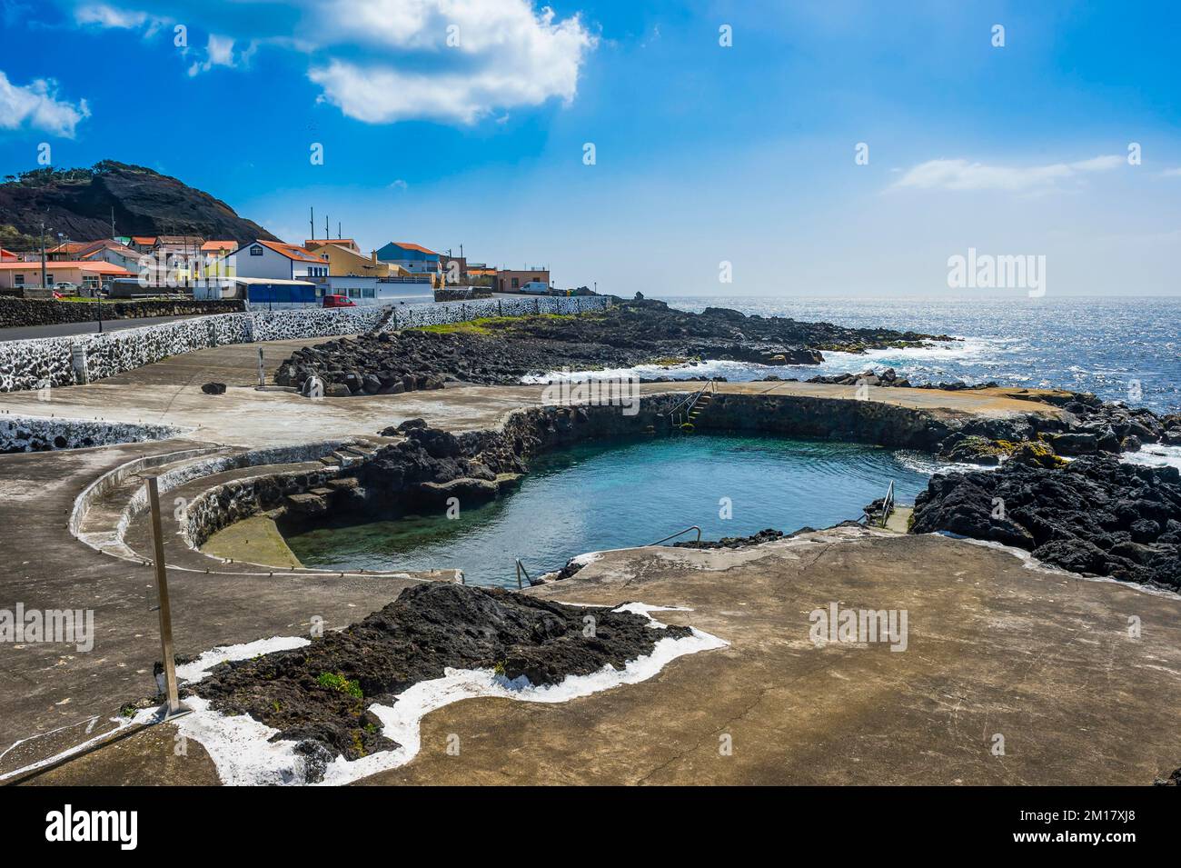 Public pools in Porto Judeu, Island of Terceira, Azores, Portugal ...