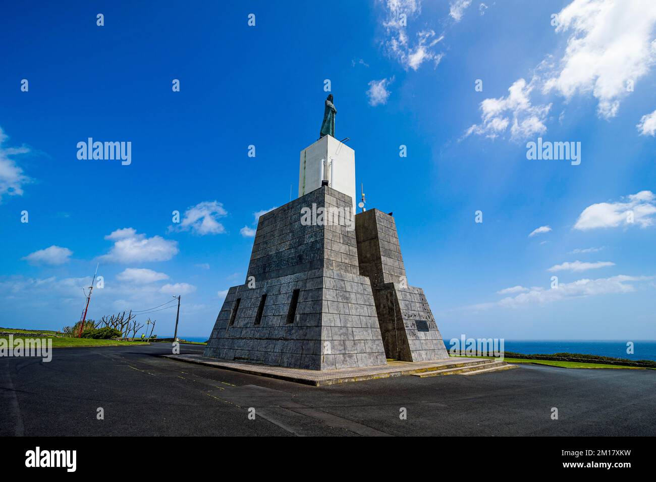 The Gazebo torch monument, Praia da Vittoria, Island of Terceira ...