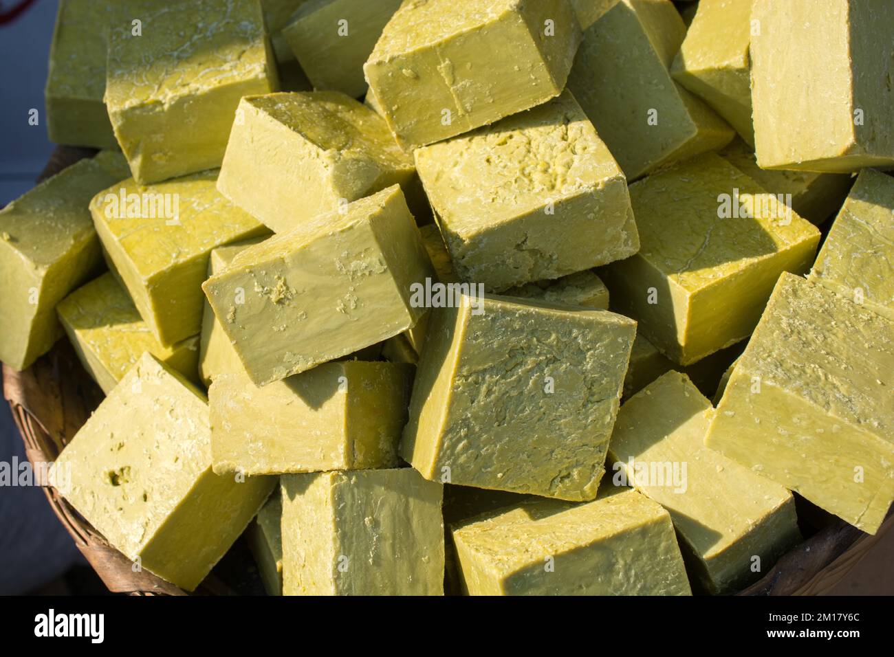 Collection of bars of fragrant hand made organic soap Stock Photo - Alamy