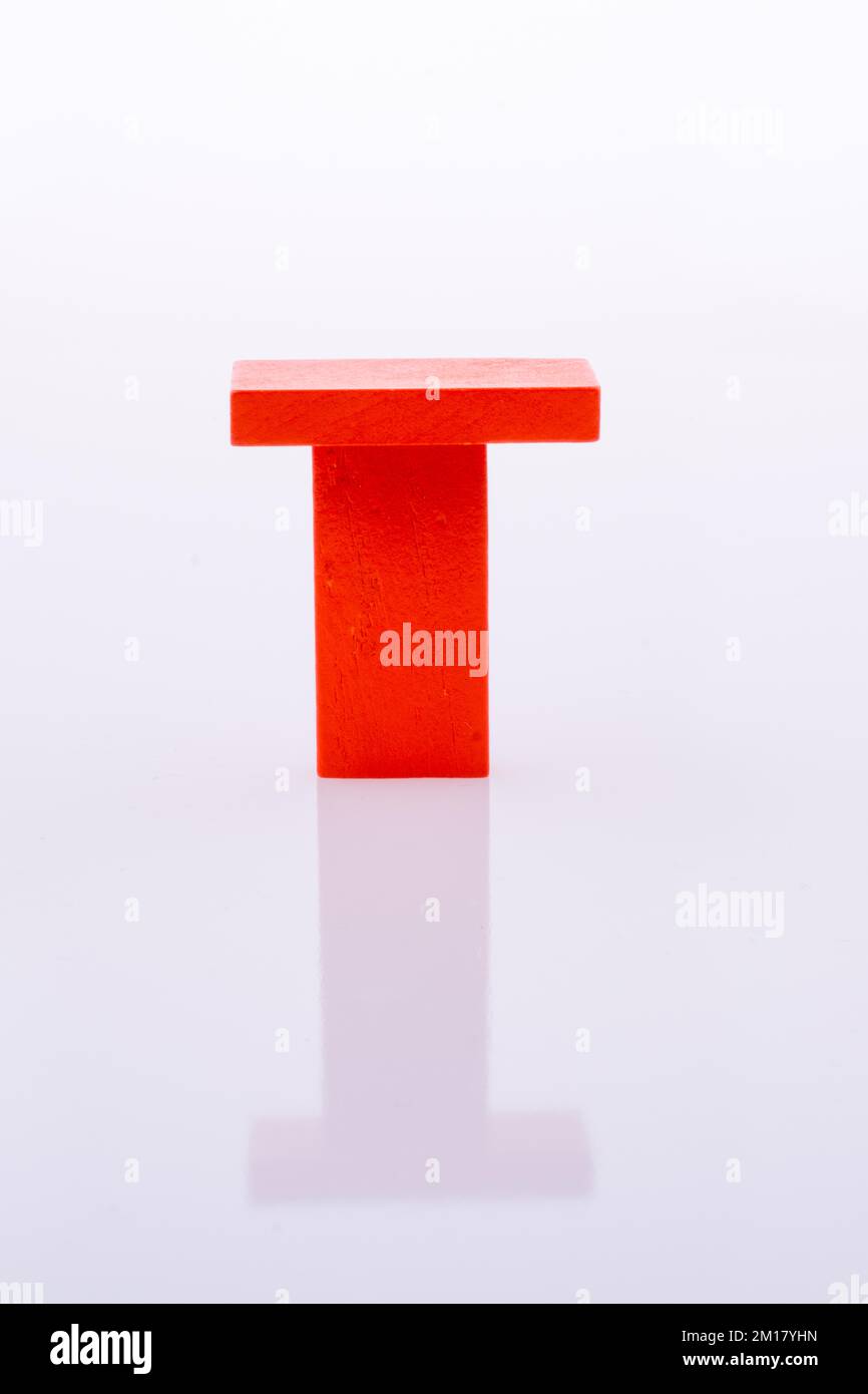 Red Color Dominoes on a white background Stock Photo - Alamy