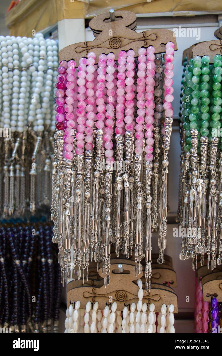 Set of praying beads of various colors Stock Photo - Alamy