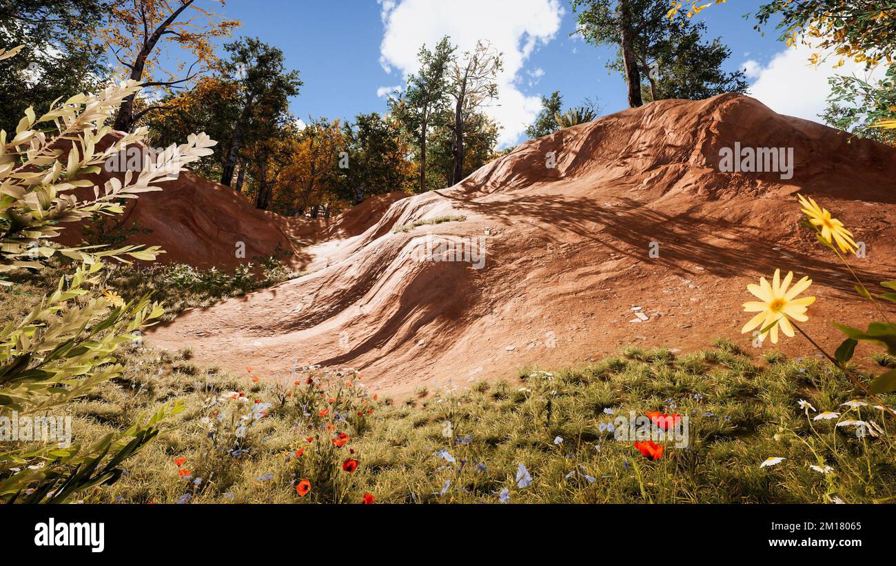 3D Render Background to ecology and sustainable development ...