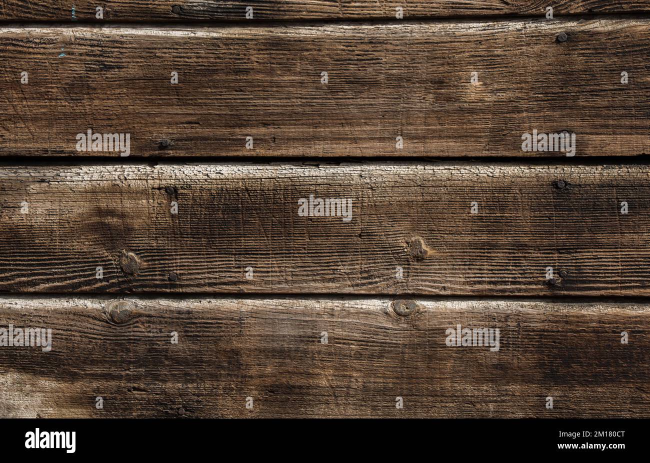 Texture details of an old wooden plunks as background Stock Photo - Alamy