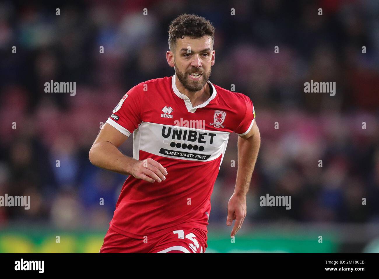 Tommy Smith #14 of Middlesbrough during the Sky Bet Championship match ...