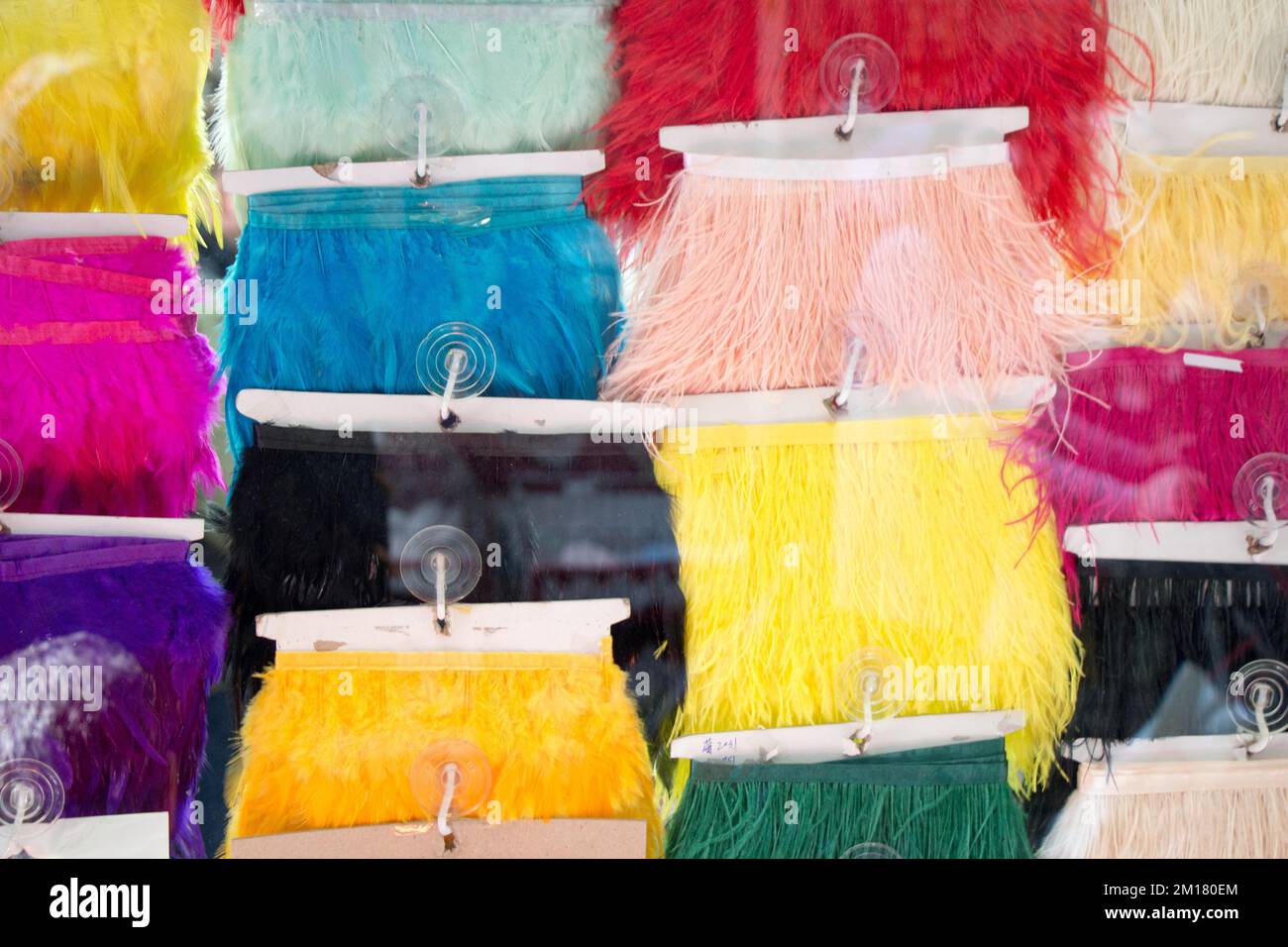 Beautiful bird feathers for decorative purposes Stock Photo - Alamy