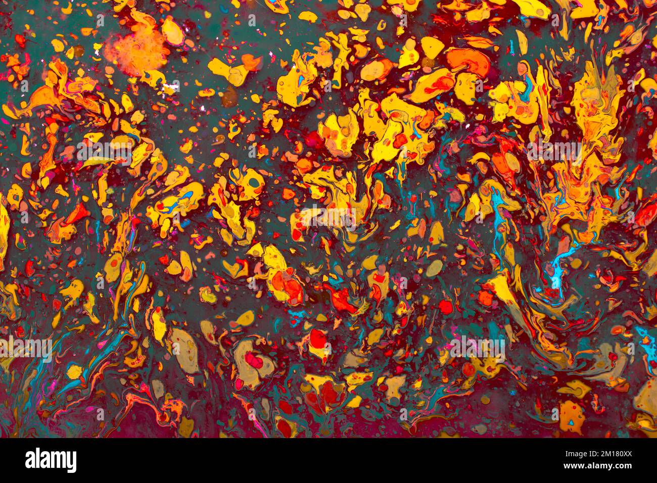 Traditional Ottoman Turkish abstract marbling art patterns as ...