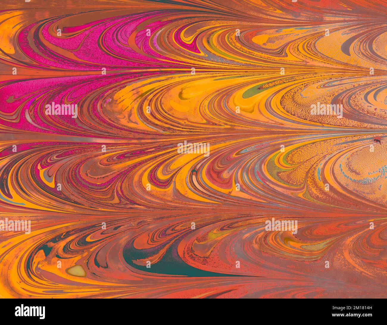 Traditional Ottoman Turkish abstract marbling art patterns as ...