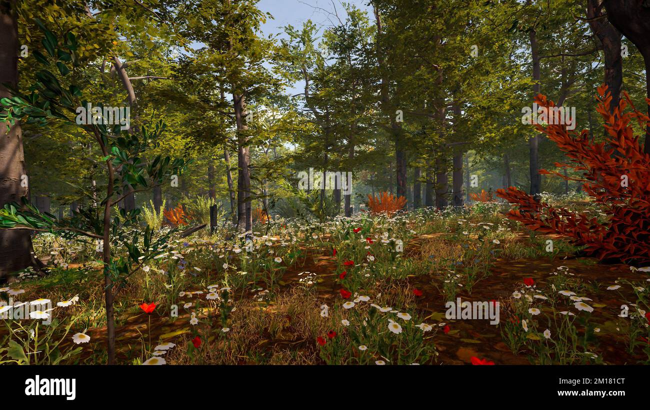 3D Render Background to ecology and sustainable development ...