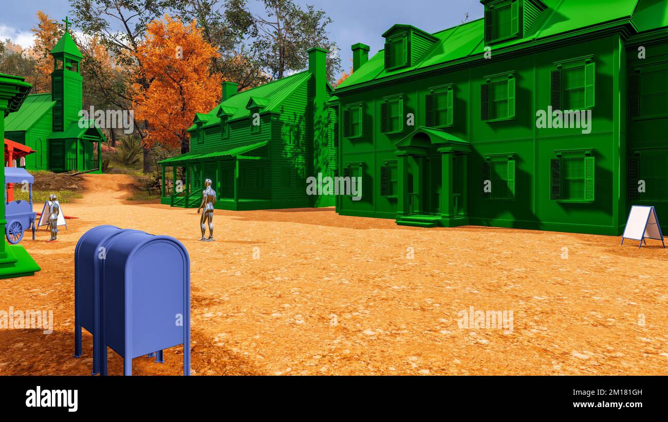 3D Render Background to ecology and sustainable development ...