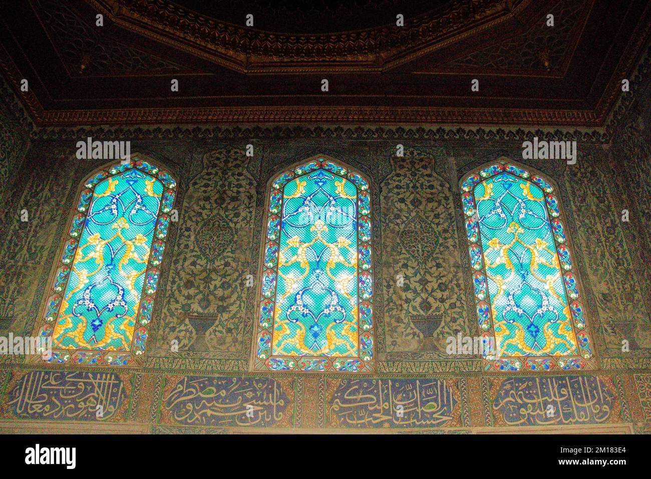 Old window Architecture from the Ottoman times In Istanbul Stock Photo ...